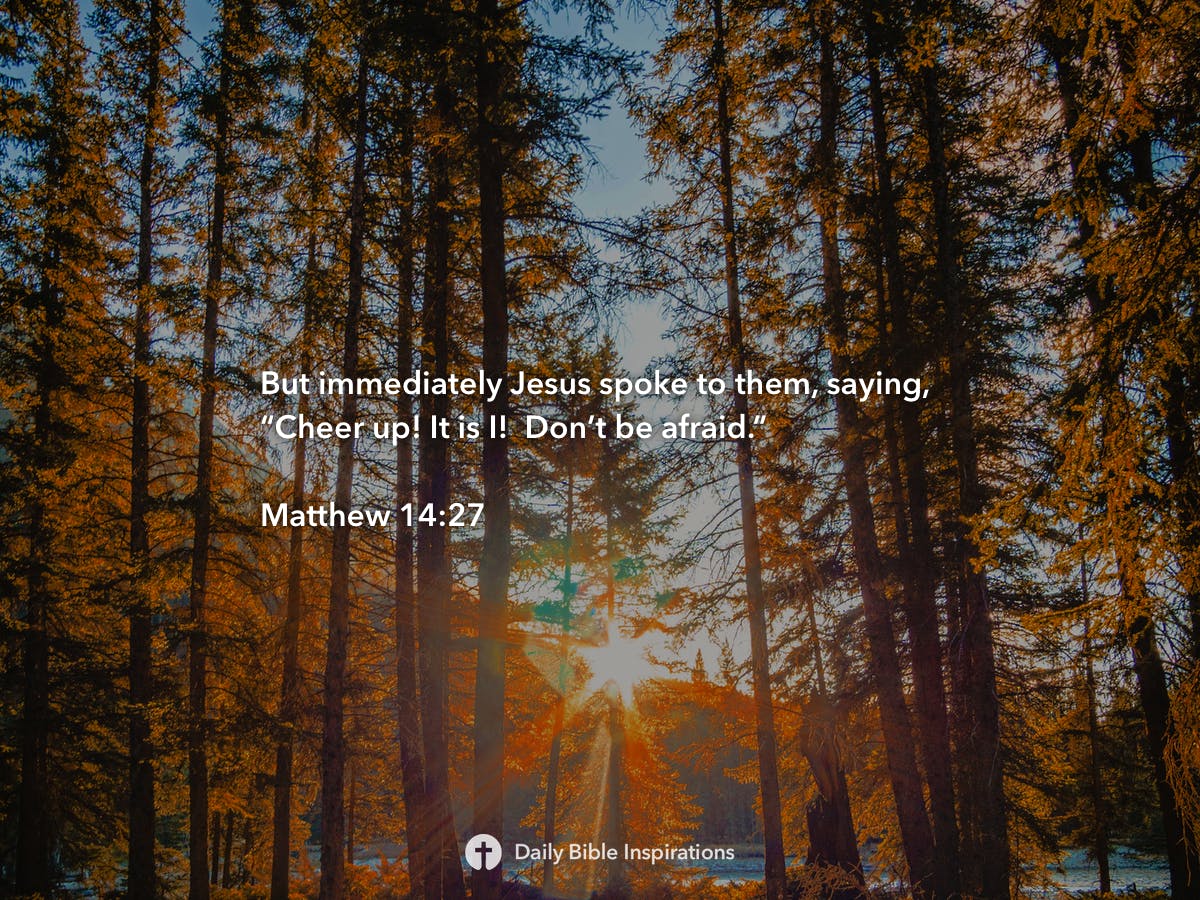Matthew 14:27 - Daily Bible Inspirations