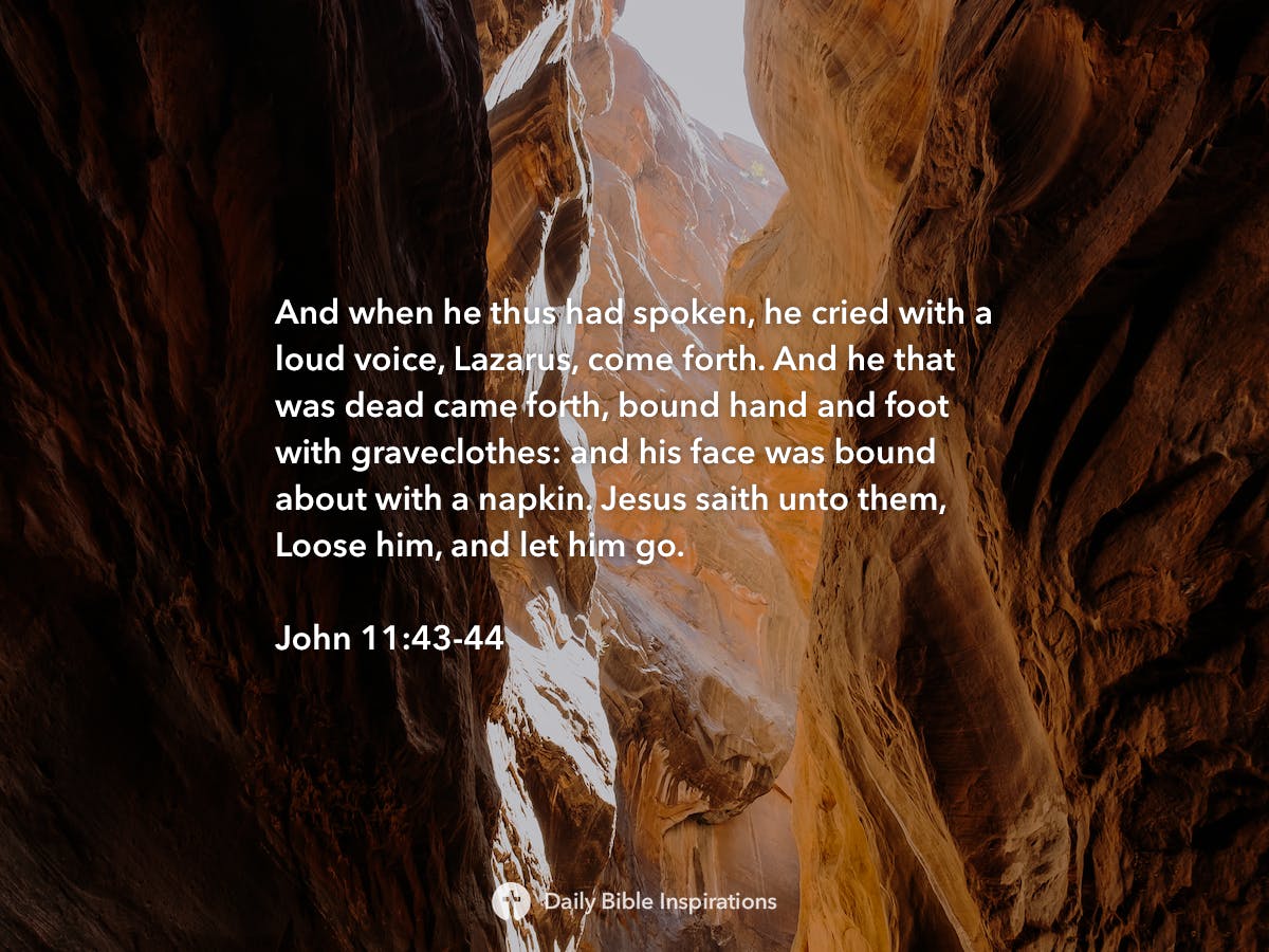 John 11:43-44 - Daily Bible Inspirations
