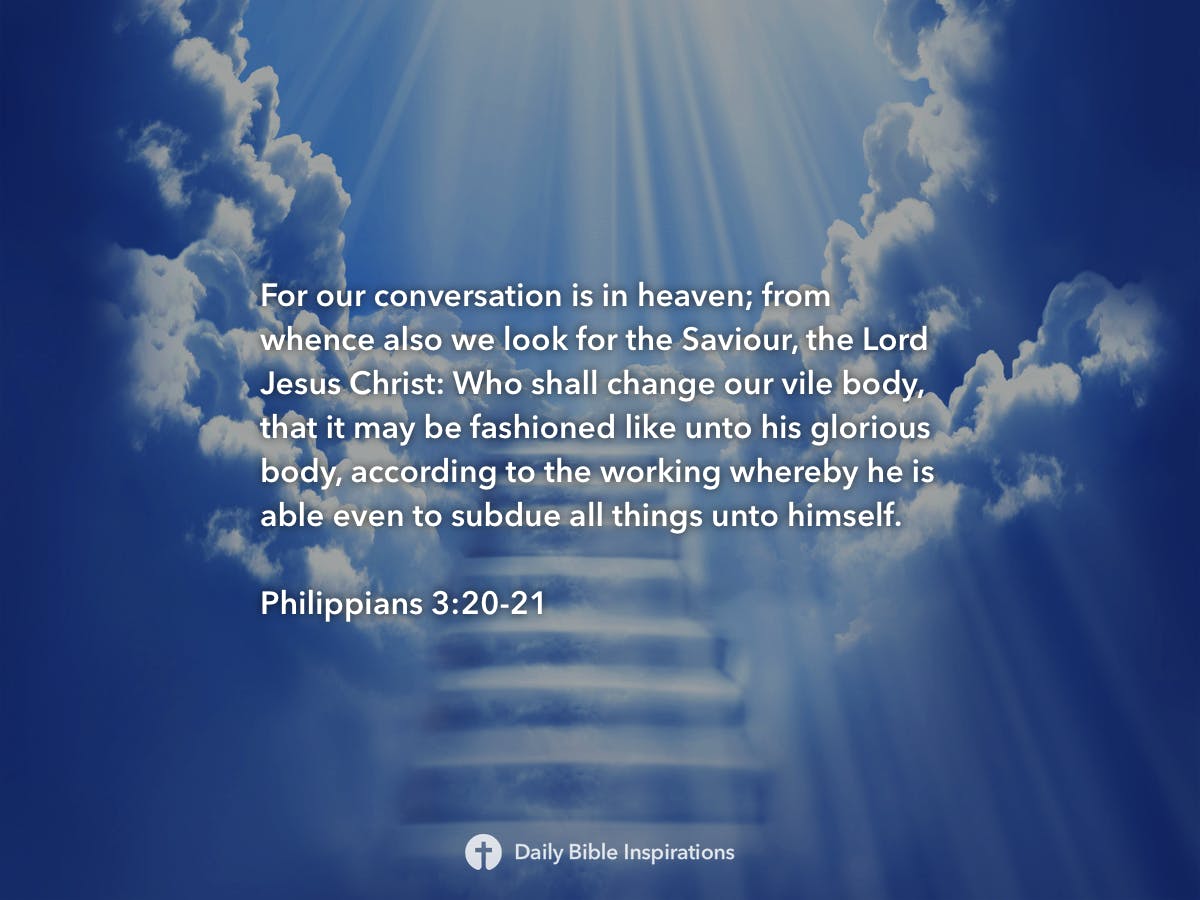 Philippians 3:20-21 - Daily Bible Inspirations