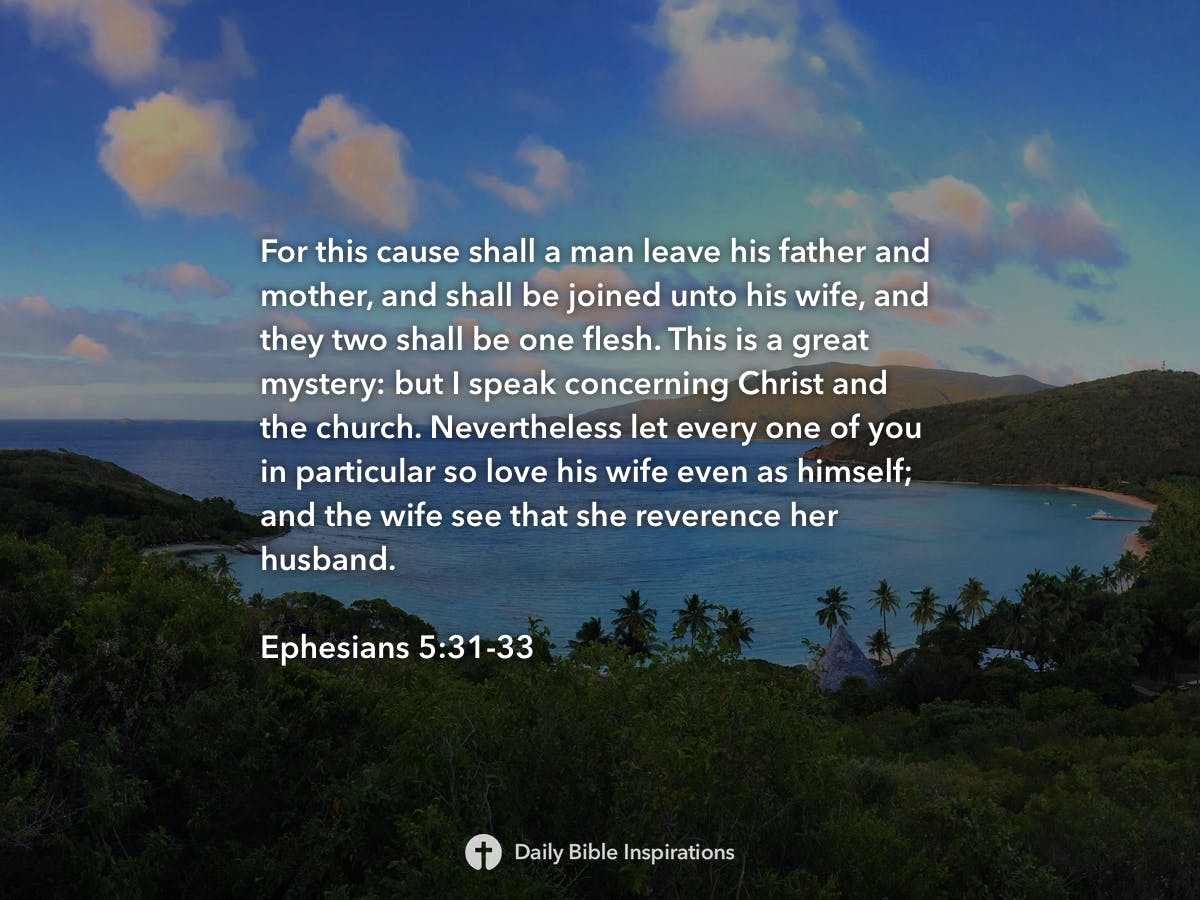 Ephesians 5:31-33 - Daily Bible Inspirations