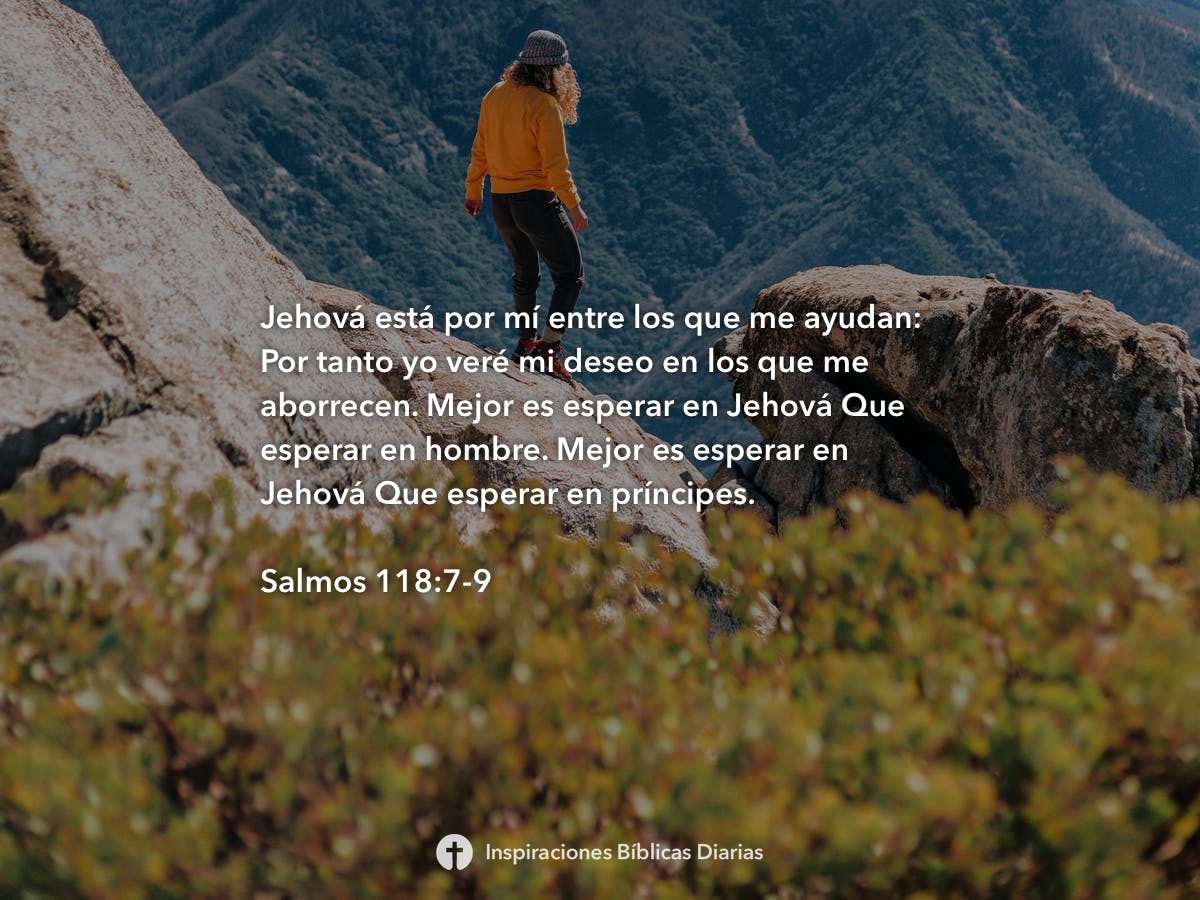 Salmos 118:7-9 - Inspiraciones Bíblicas Diarias