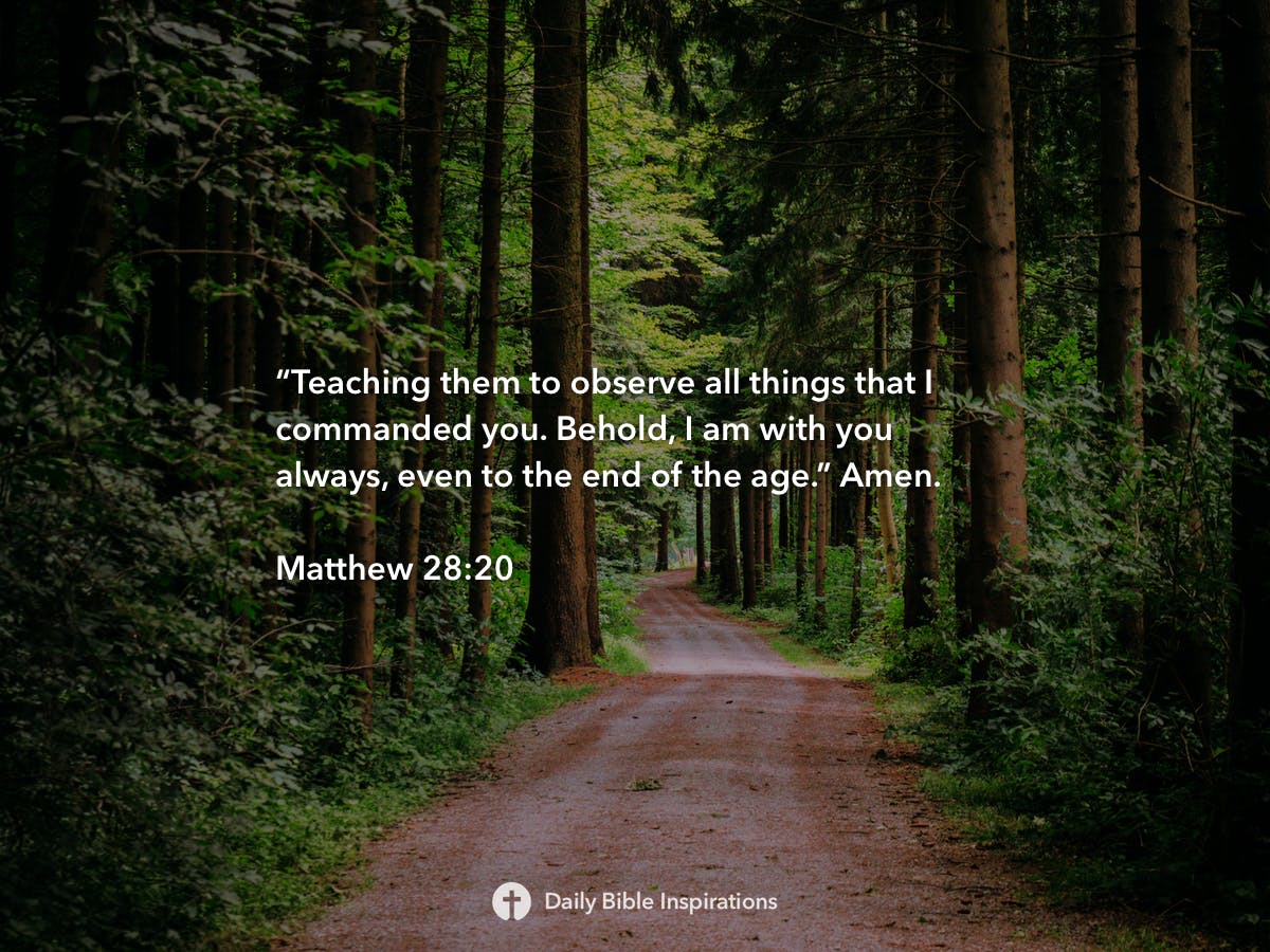 Matthew 28:20 - Daily Bible Inspirations