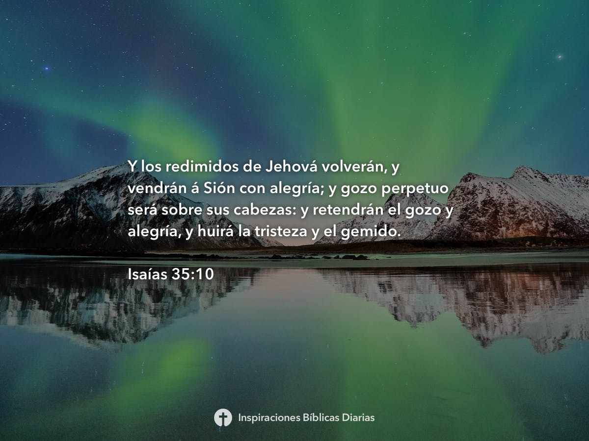 Isaías 35:10 | Inspiraciones Bíblicas Diarias