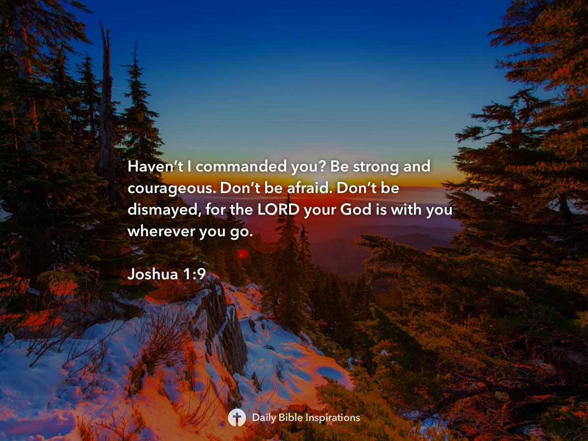 Joshua 1:9 | Daily Bible Inspirations