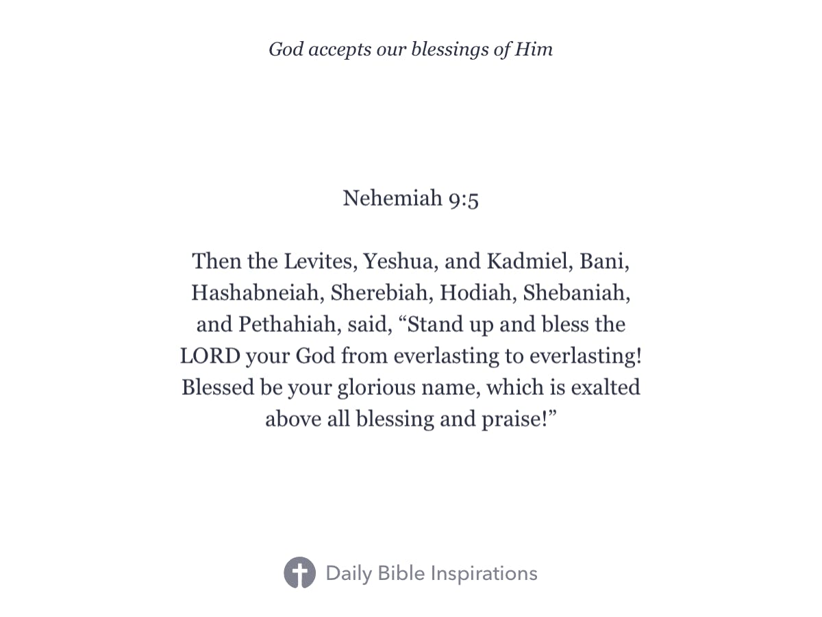 Nehemiah 9:5 - Daily Bible Inspirations