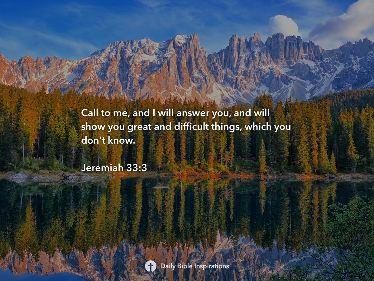 Jeremiah 33:3 | Daily Bible Inspirations