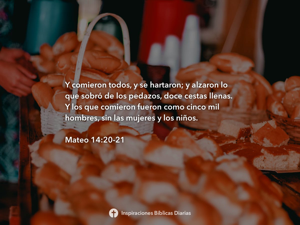 Mateo 14:20-21 - Inspiraciones Bíblicas Diarias