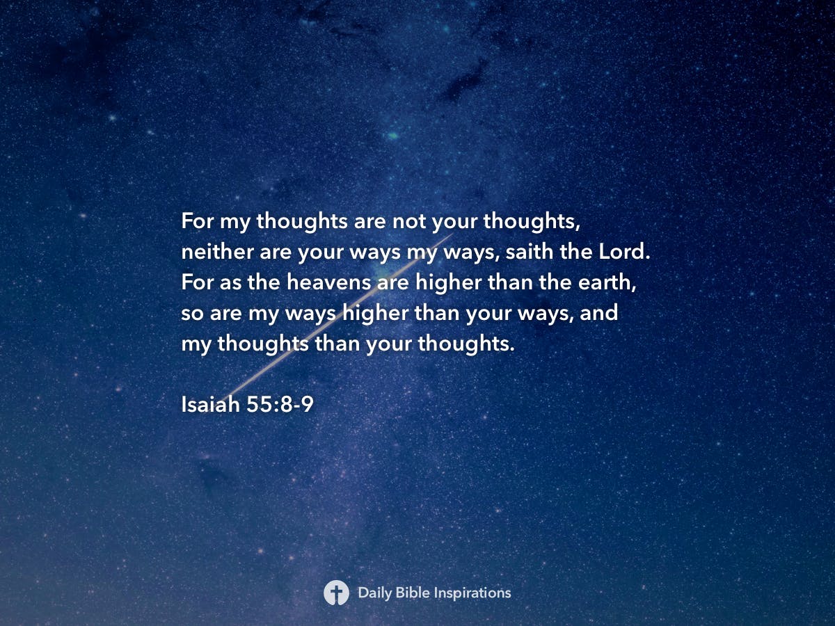 Isaiah 55:8-9 | Daily Bible Inspirations