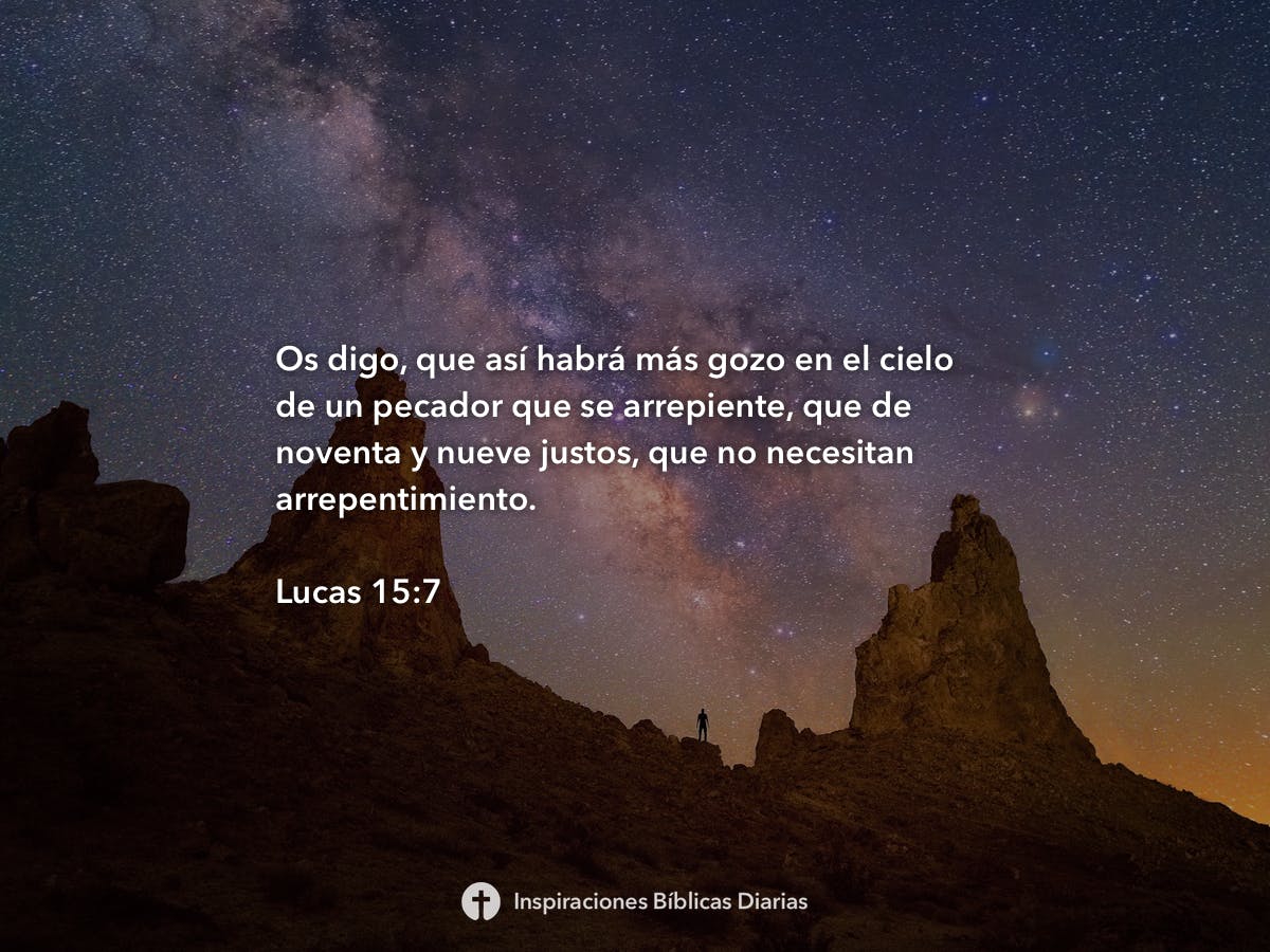 Lucas 15:7 - Inspiraciones Bíblicas Diarias