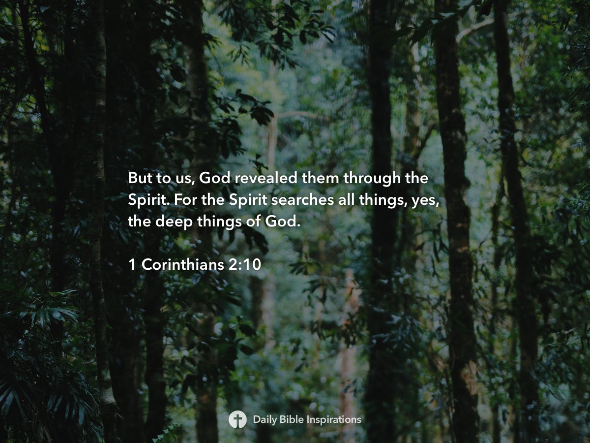 1 Corinthians 2:10 - Daily Bible Inspirations