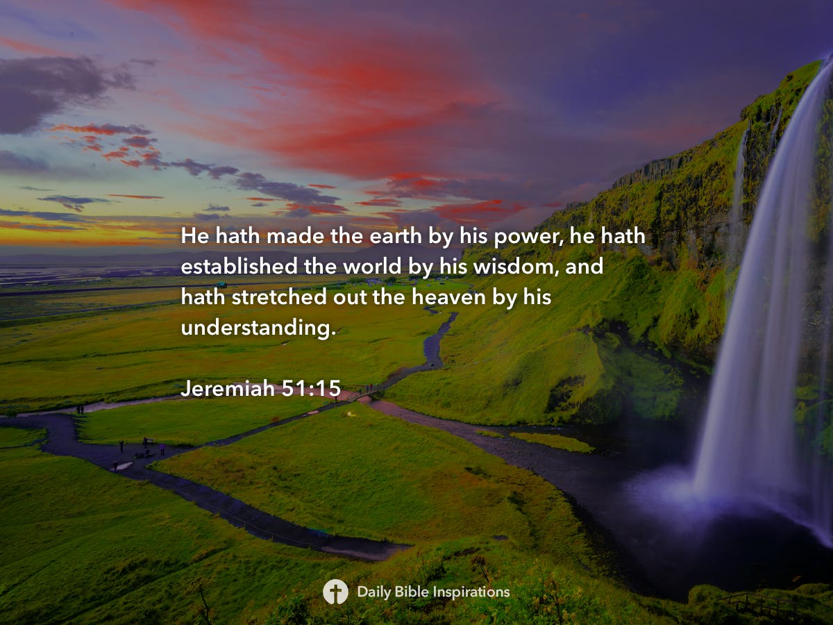 Jeremiah 51:15 - Daily Bible Inspirations
