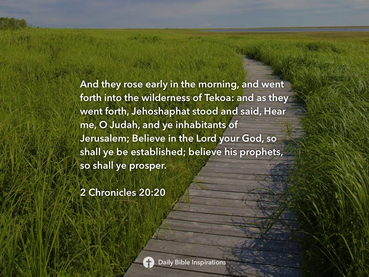 2 Chronicles 20:20 - Daily Bible Inspirations
