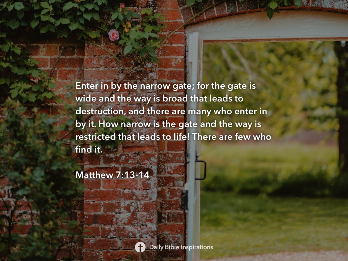 Matthew 7:13-14 | Daily Bible Inspirations