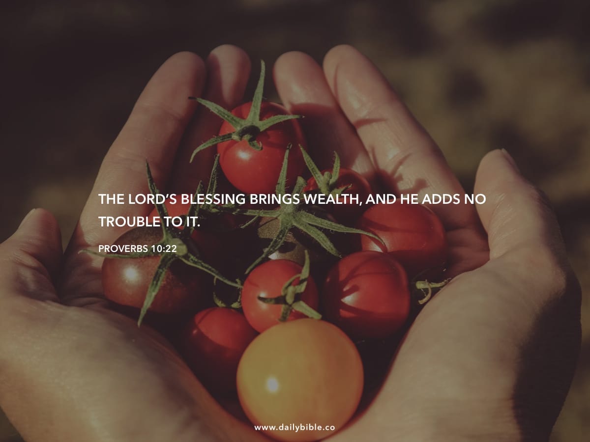 Proverbs 10:22 - Daily Bible Inspirations