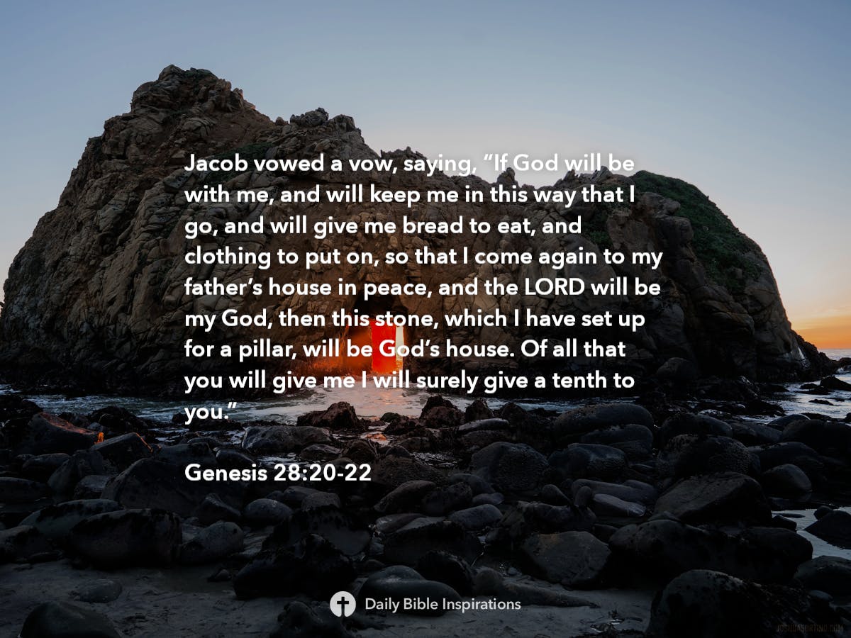 Genesis 28:20-22 - Bible Inspirations