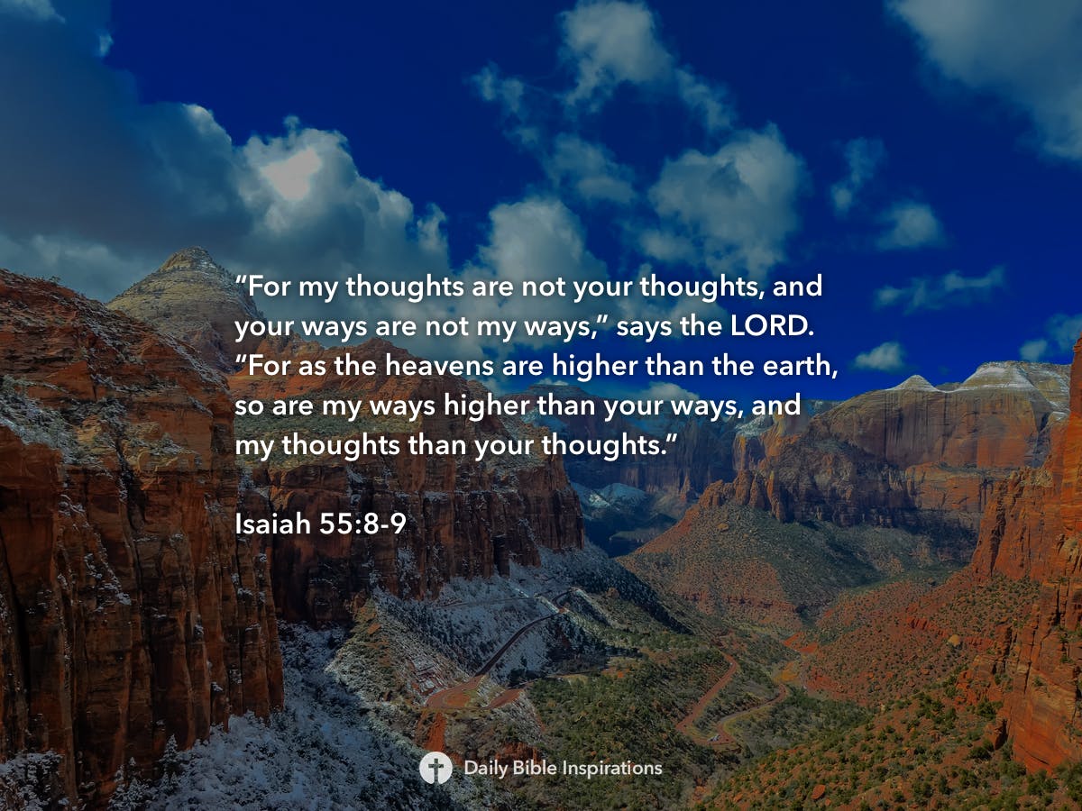 Isaiah 55:8-9 - Daily Bible Inspirations
