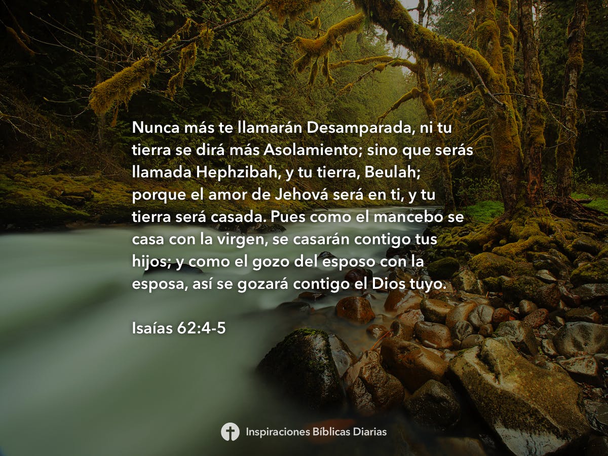 Isaías 62:4-5 | Inspiraciones Bíblicas Diarias