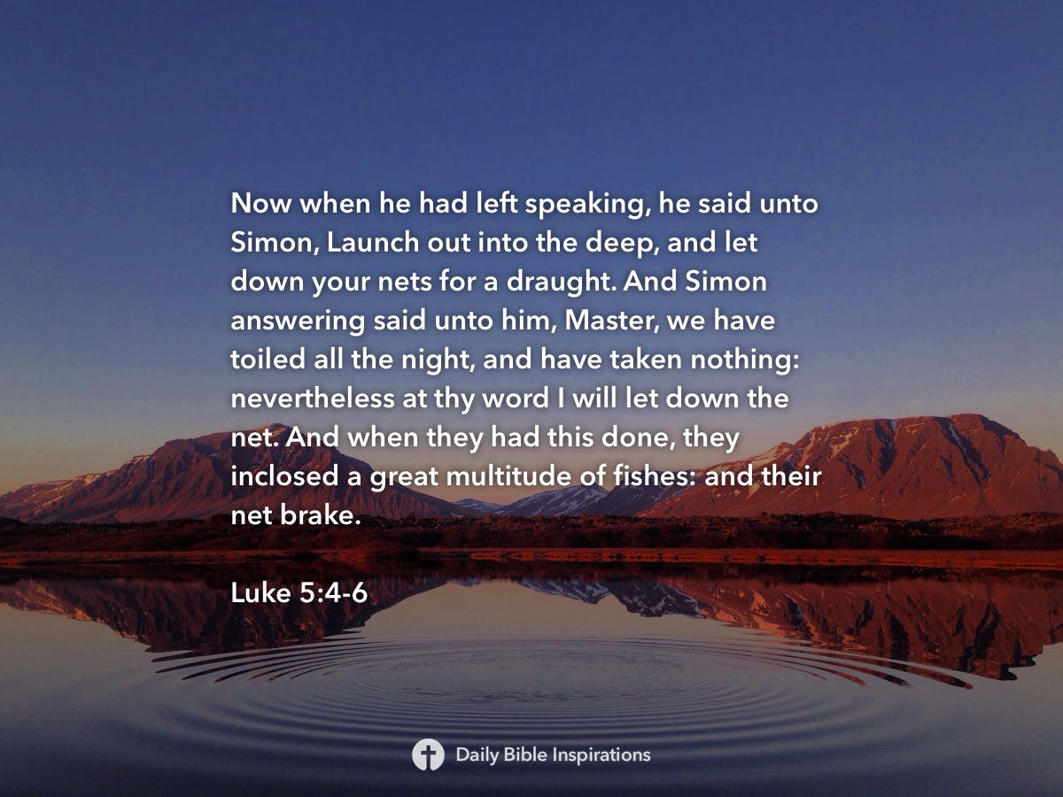 Luke 5:4-6 | Daily Bible Inspirations