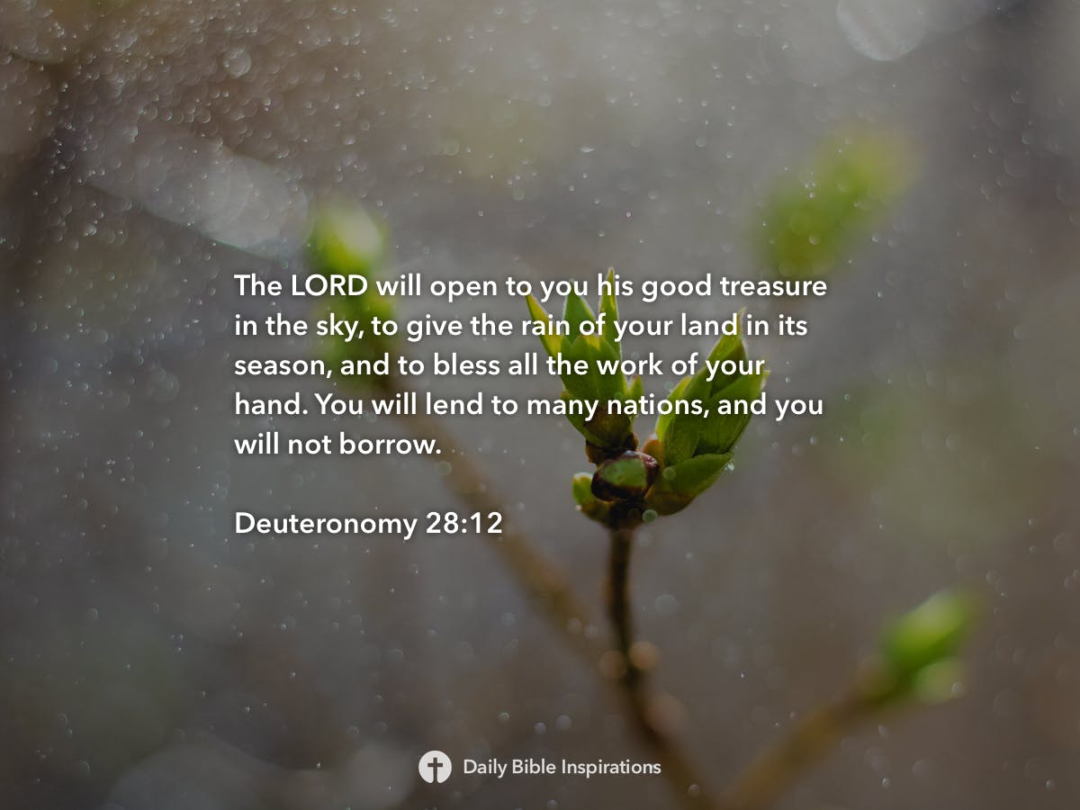 Deuteronomy 28:12 | Daily Bible Inspirations