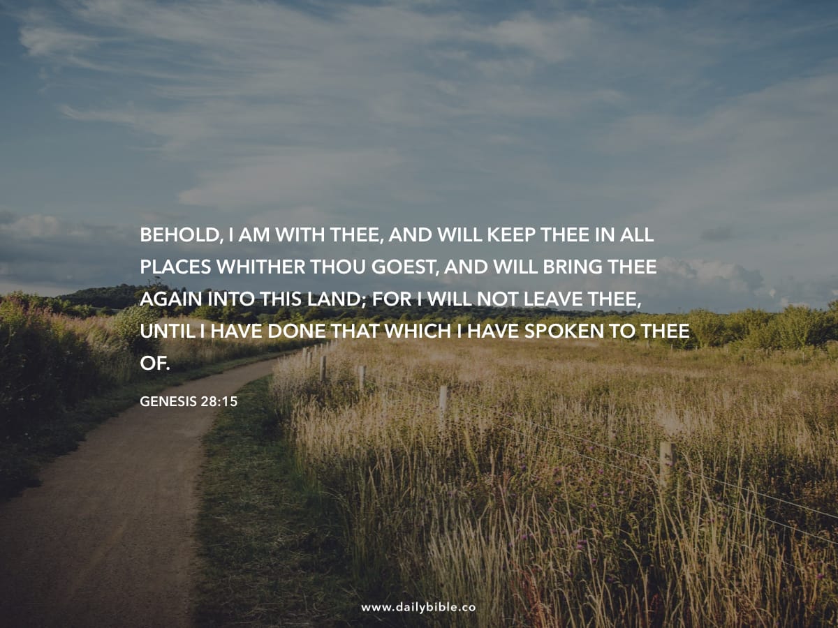 Genesis 28:15 - Daily Bible Inspirations