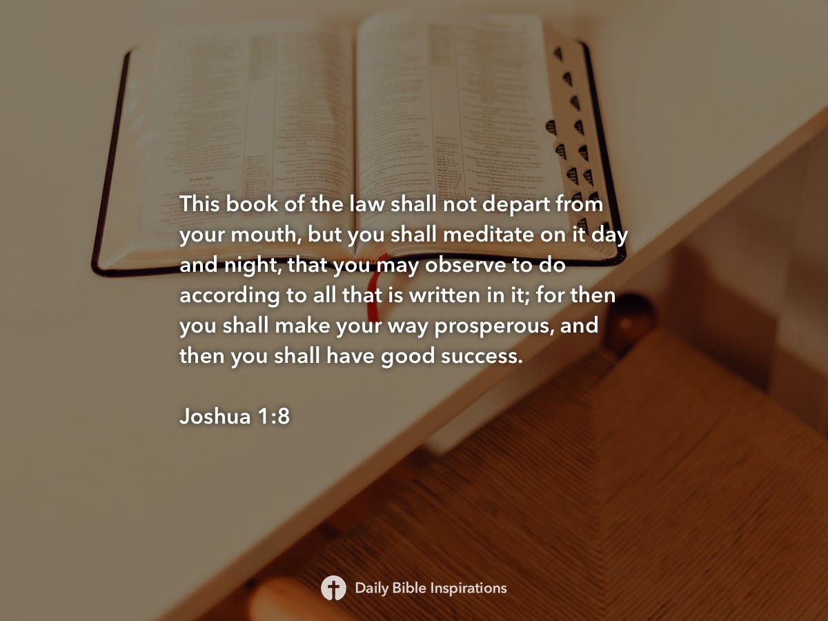 Joshua 1:8 | Daily Bible Inspirations