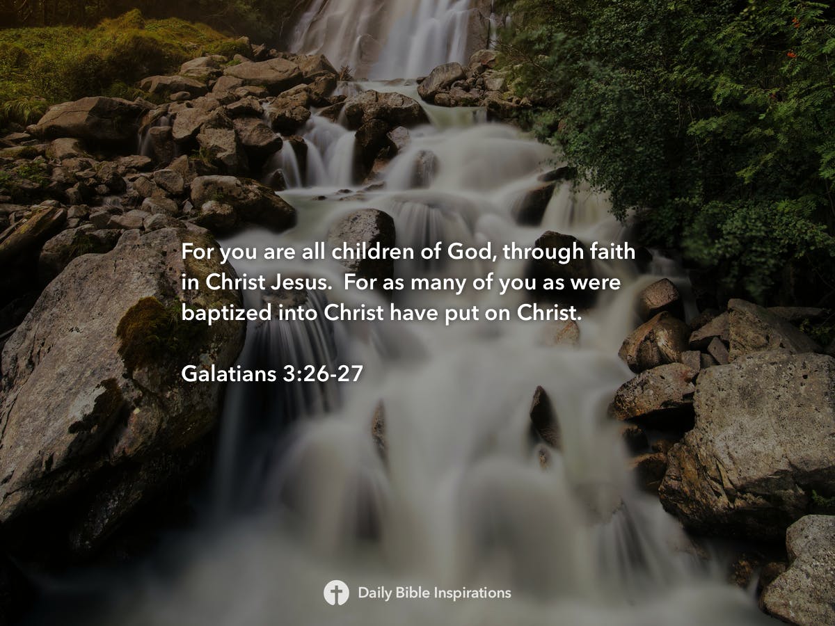 Galatians 3:26-27 | Daily Bible Inspirations