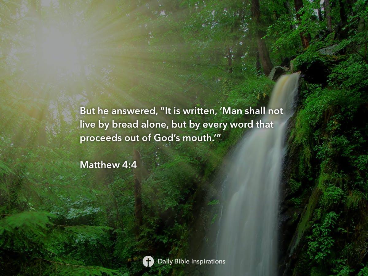 Matthew 4:4 | Daily Bible Inspirations
