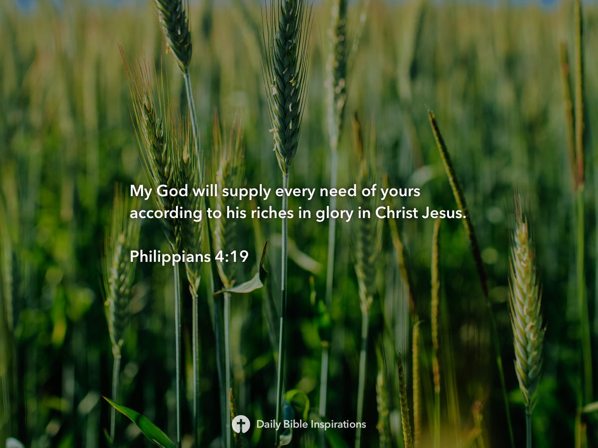 Philippians 4:19 - Daily Bible Inspirations
