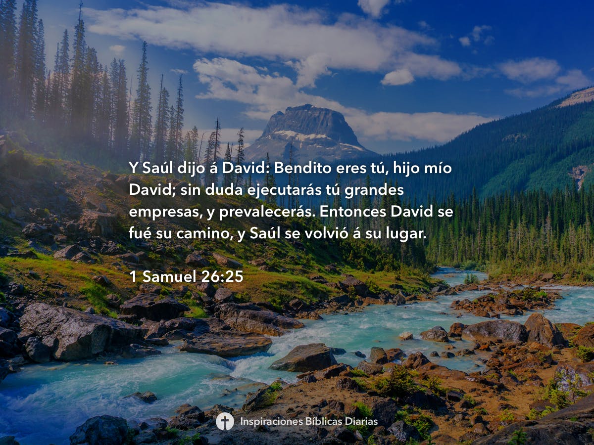 1 Samuel 26:25 - Inspiraciones Bíblicas Diarias