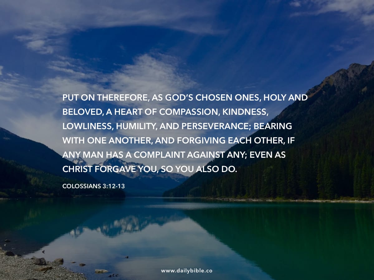 Colossians 3:12-13 - Daily Bible Inspirations