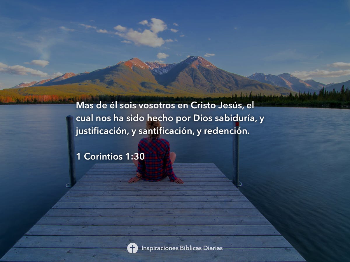 1 Corintios 1:30 - Inspiraciones Bíblicas Diarias