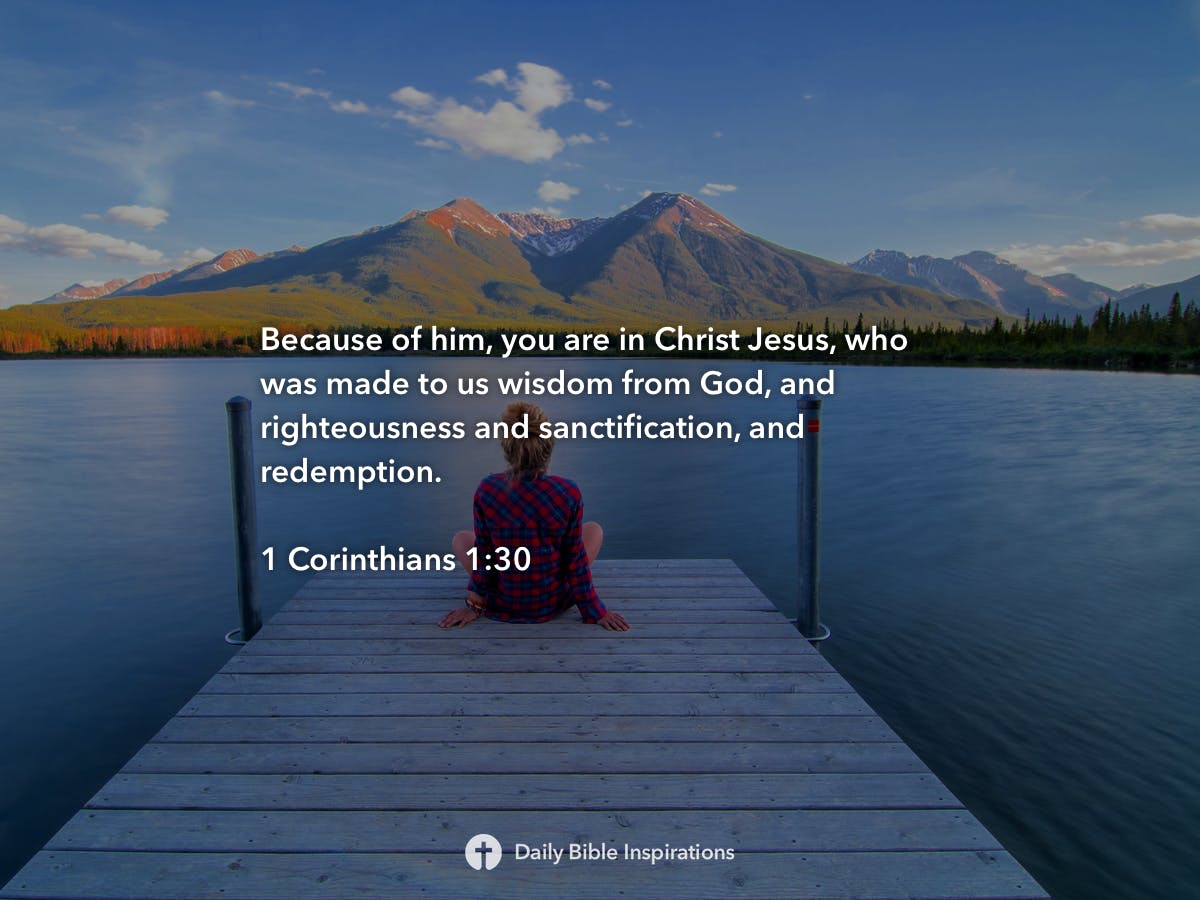 1 Corinthians 1:30 - Daily Bible Inspirations