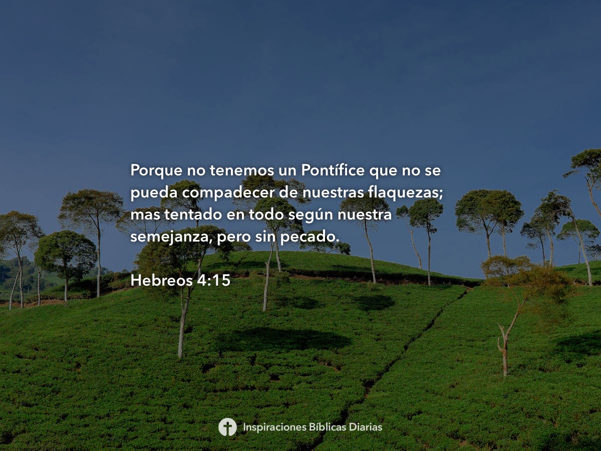 Hebreos 4:15 - Inspiraciones Bíblicas Diarias