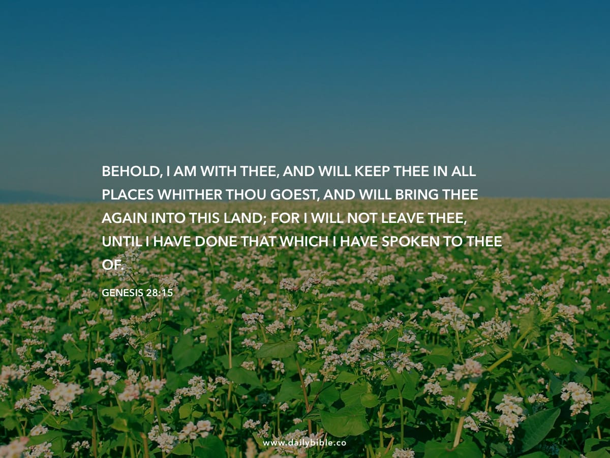 Genesis 28:15 - Daily Bible Inspirations