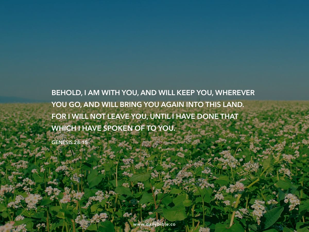 Genesis 28:15 - Daily Bible Inspirations