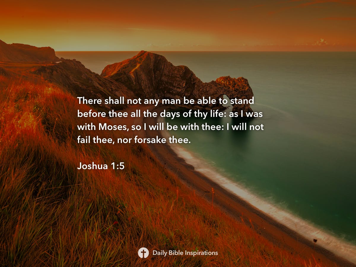 Joshua 1:5 - Daily Bible Inspirations