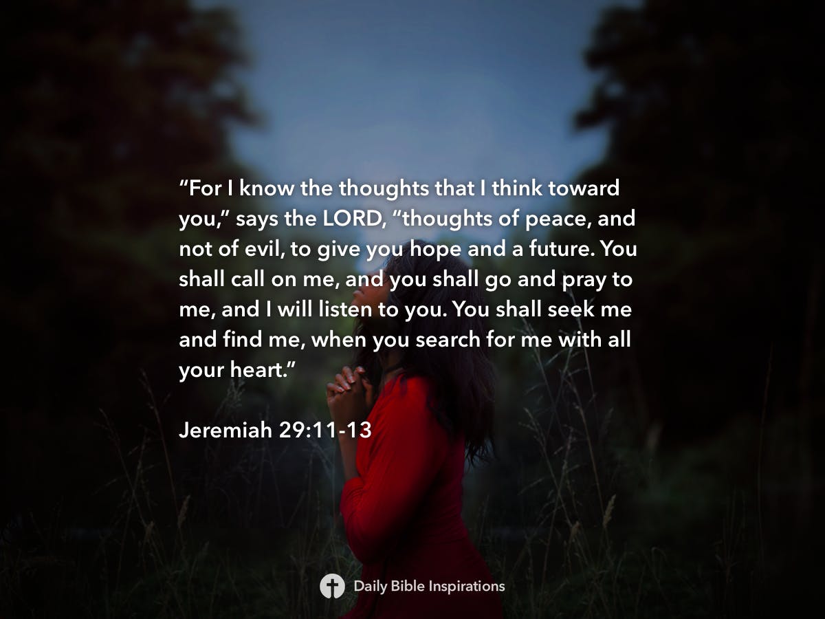Jeremiah 29:11-13 - Daily Bible Inspirations