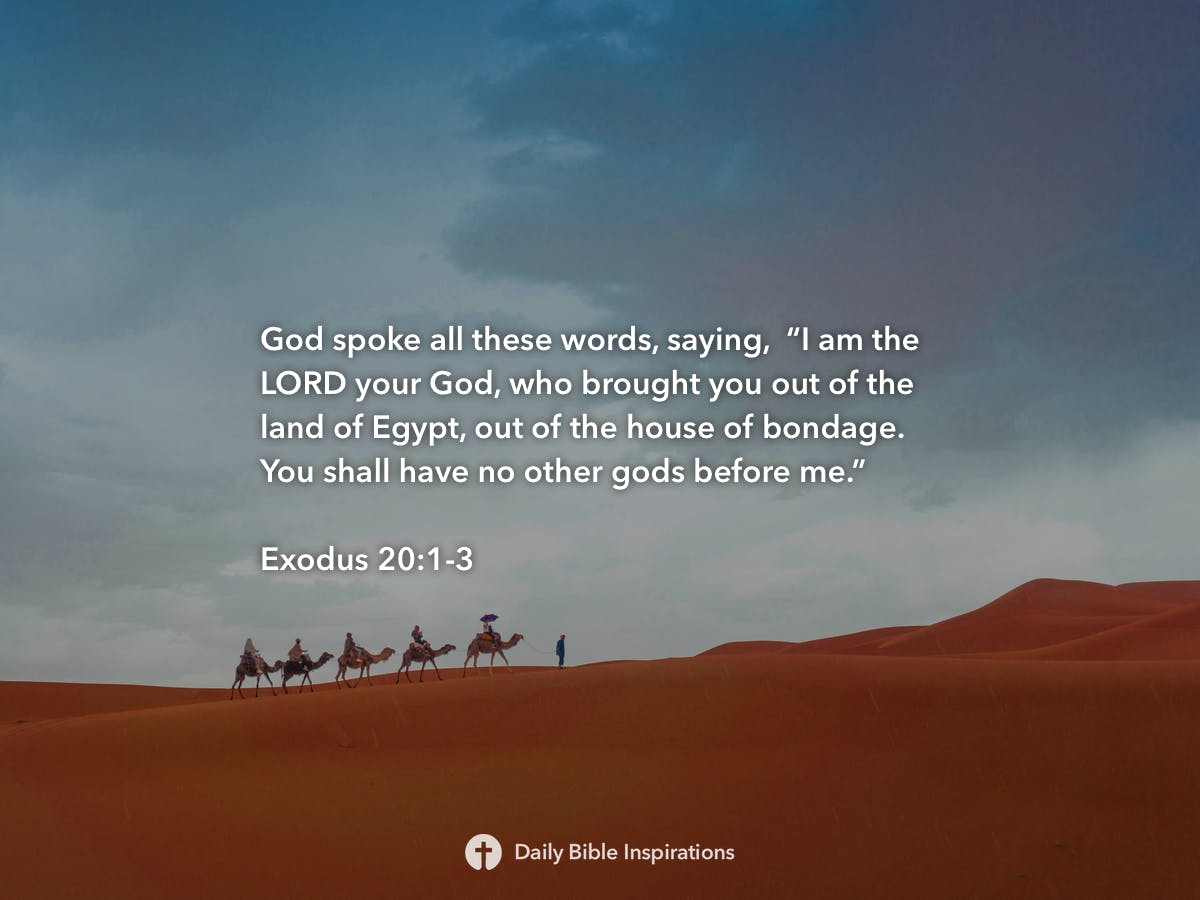 Exodus 20:1-3 - Daily Bible Inspirations