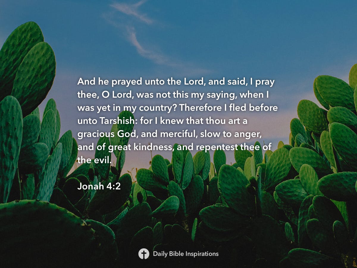 Jonah 4:2 - Daily Bible Inspirations