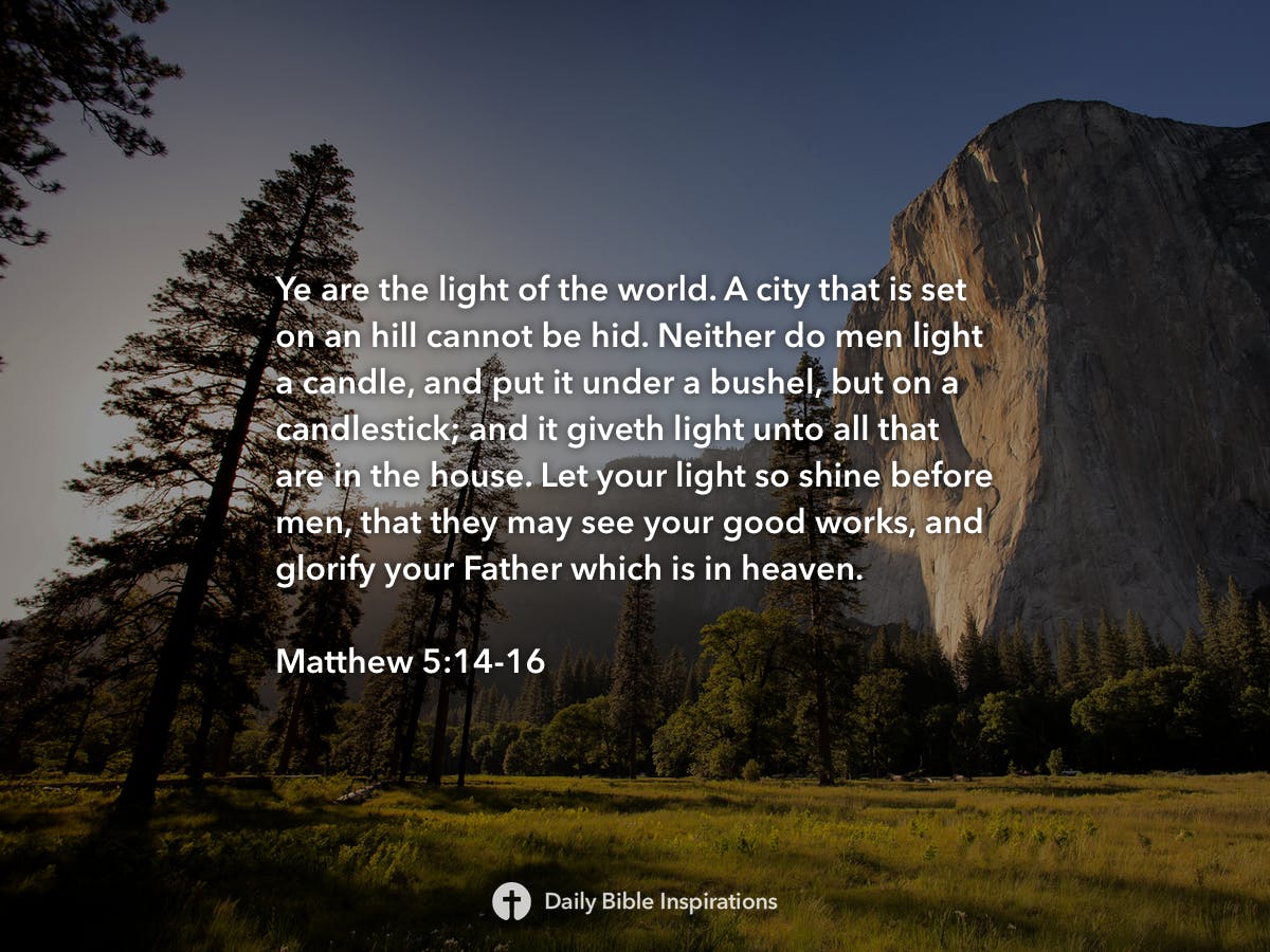 Matthew 5:14-16 - Daily Bible Inspirations