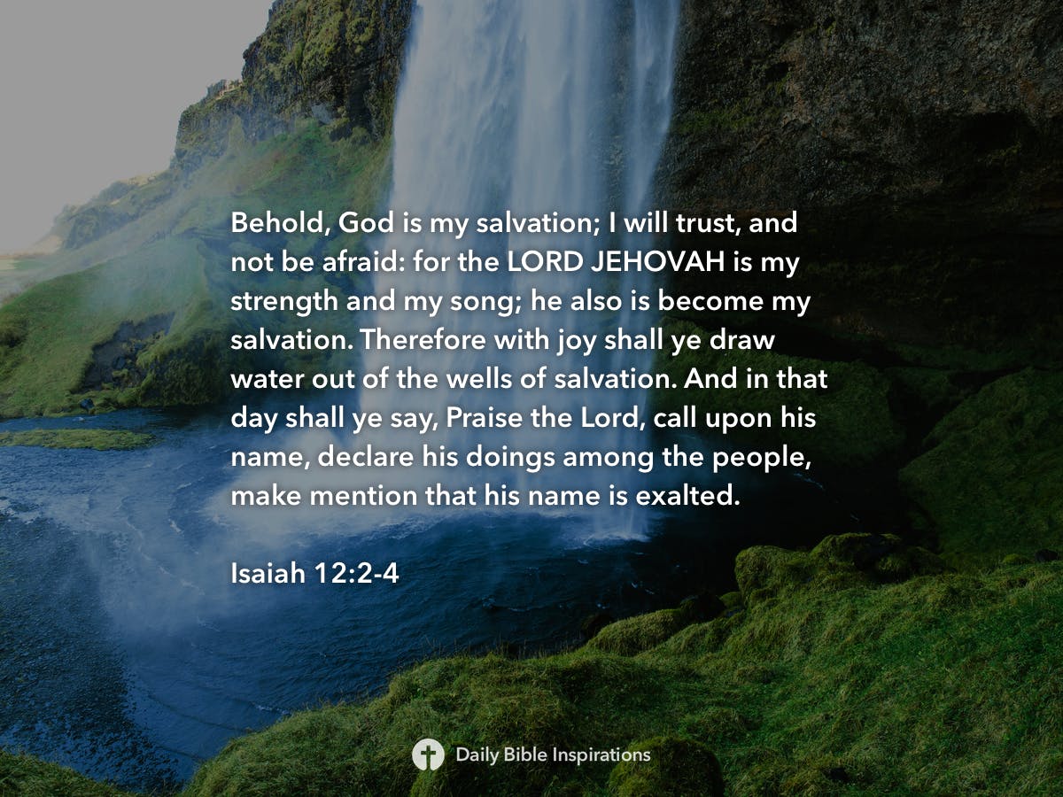 Isaiah 12 2 4 Daily Bible Inspirations