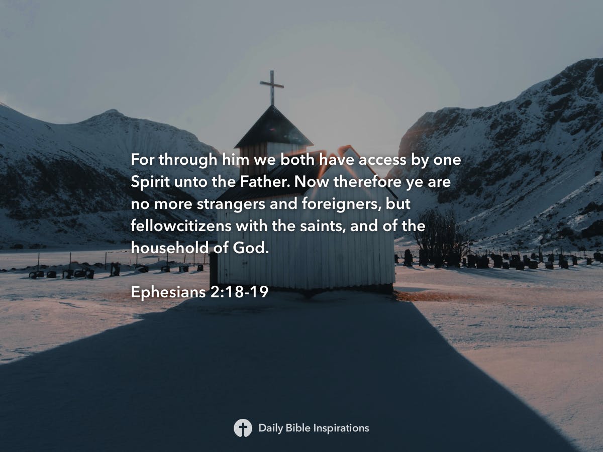 Ephesians 2:18-19 - Daily Bible Inspirations