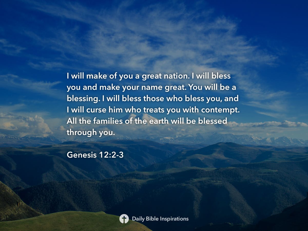 Genesis 12:2-3 | Daily Bible Inspirations