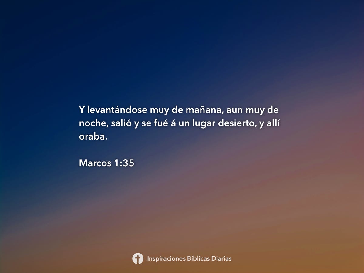 Marcos 1:35 - Inspiraciones Bíblicas Diarias