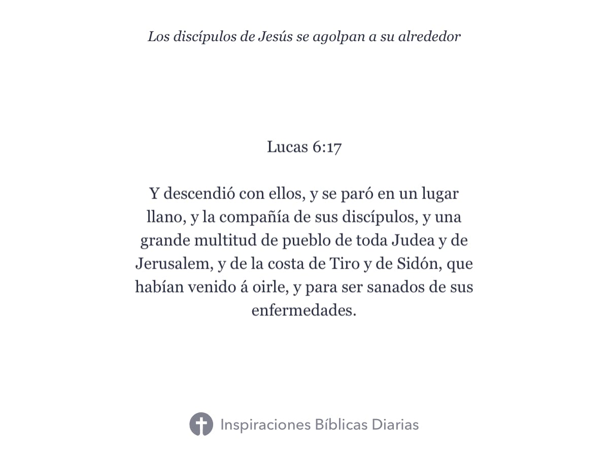 Lucas 6:17 - Inspiraciones Bíblicas Diarias