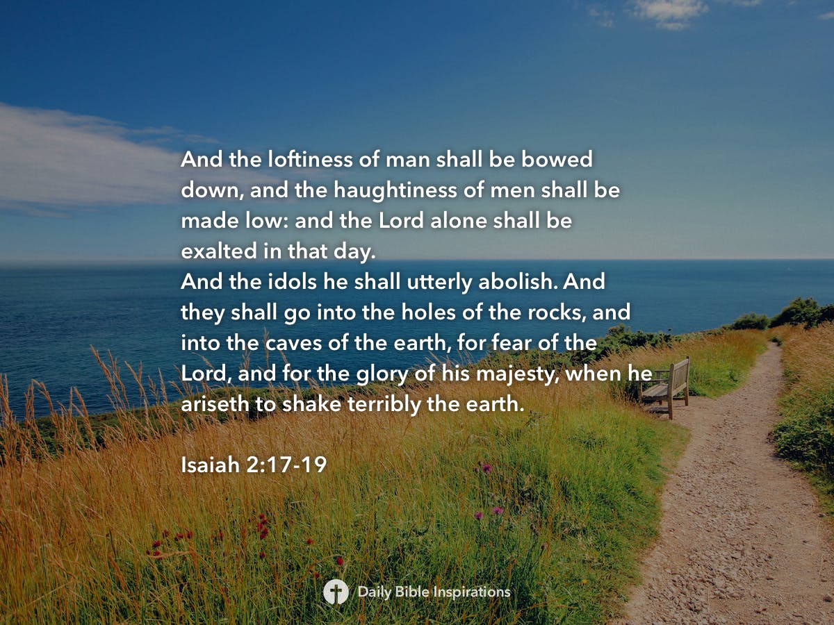 Isaiah 2:17-19 - Daily Bible Inspirations