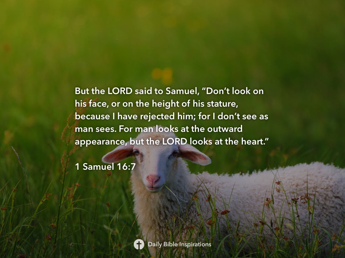 1 Samuel 16:7 - Daily Bible Inspirations