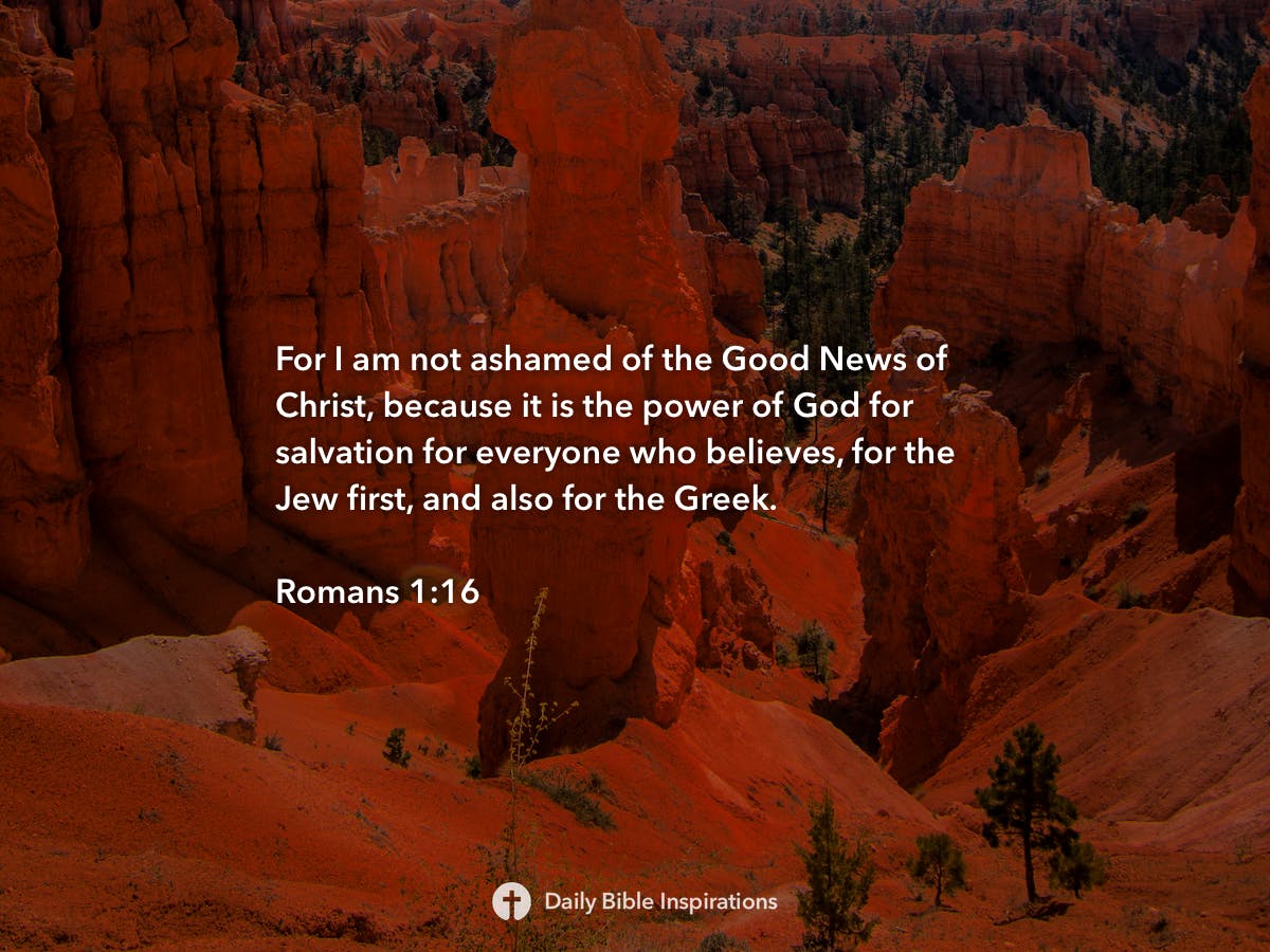 Romans 1:16 | Daily Bible Inspirations