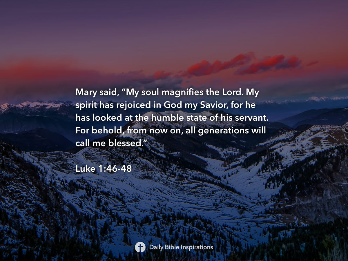 Luke 1:46-48 - Daily Bible Inspirations