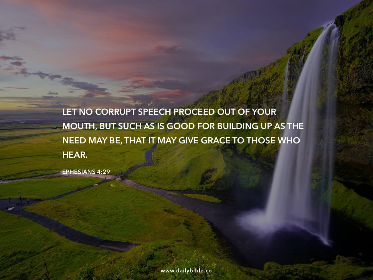 Ephesians 4:29 - Daily Bible Inspirations